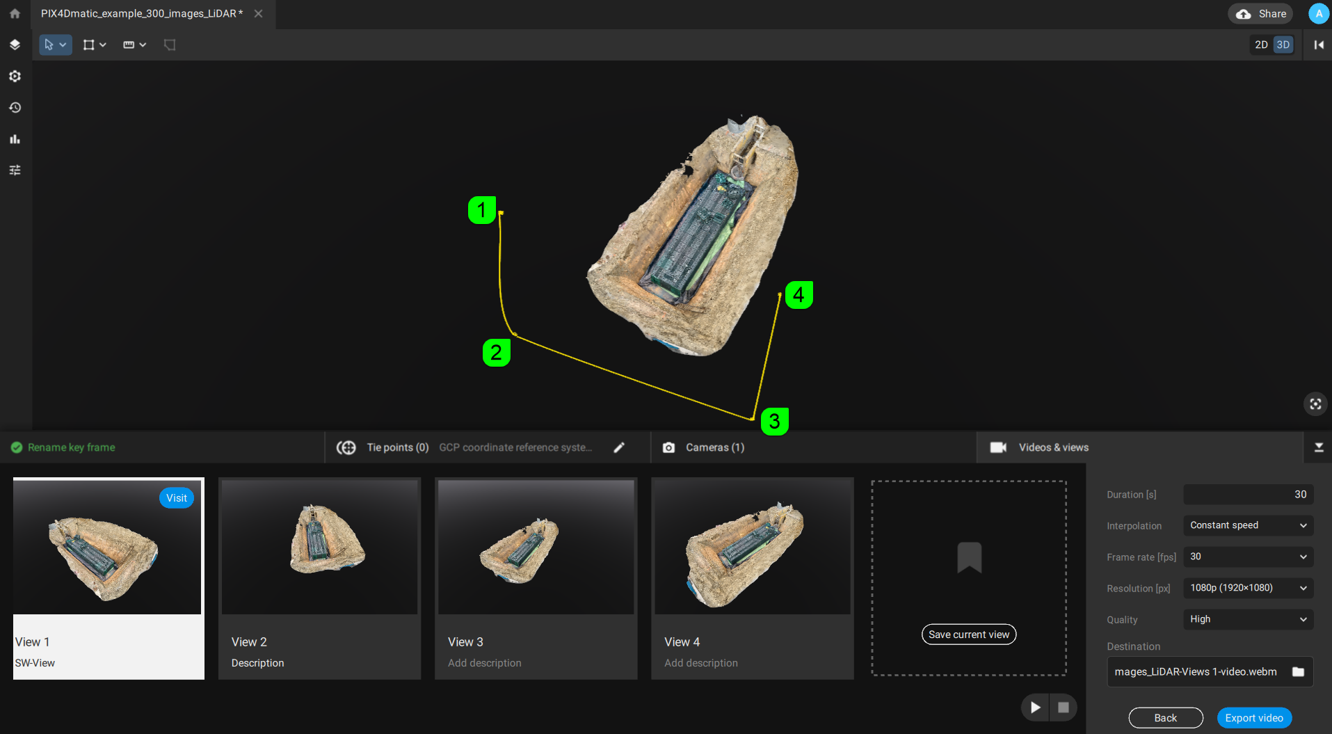 Videos & Views - PIX4Dmatic